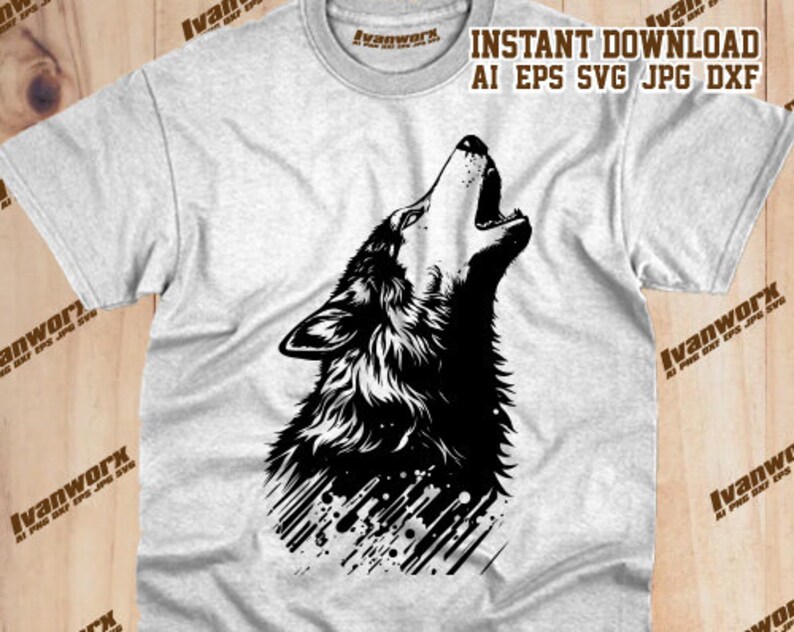 Howling Wolf Svg Wolf Svg Animal Shirt Svg Wolf Shirt - Etsy