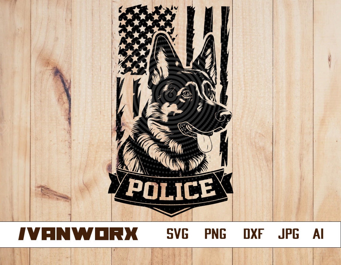 US Police Dog Scene Svg | German Shepherd Png | Dog Lover Shirt Png ...