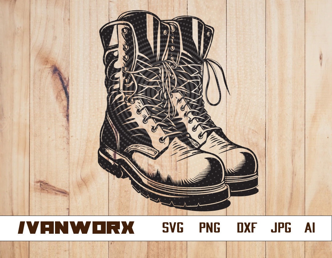 Combat Boots Svg | Combat Boots Png | Army Combat Boots Svg | Combat ...