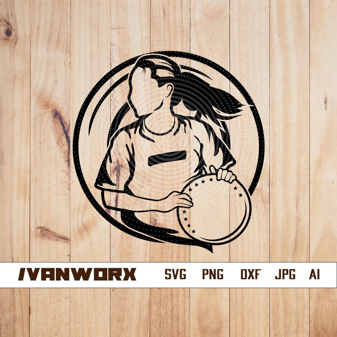 Frisbee Svg | Ultimate Sport Png | Frisbee Girl Cut File | Frisbee ...