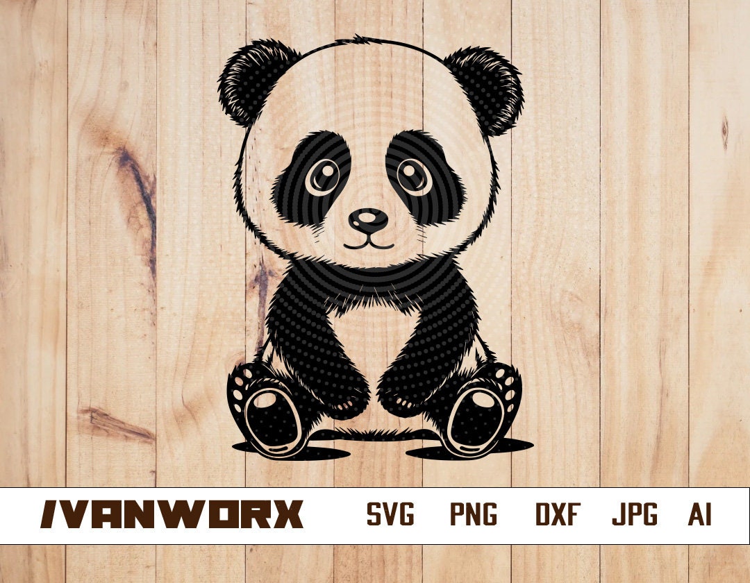 Cute Panda Svg | Panda Bear Clipart | Peeking Panda Cut File| Cute ...