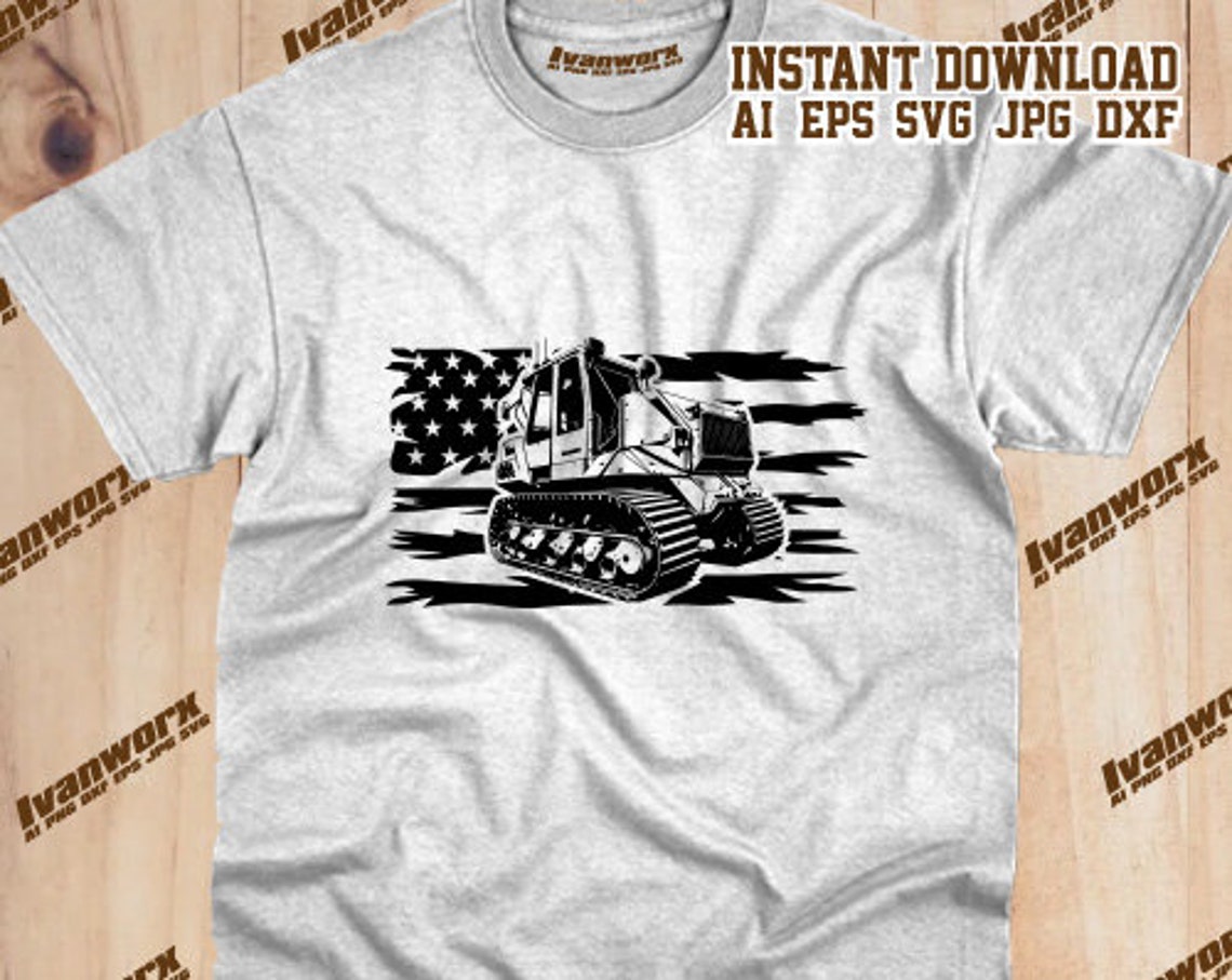 US Track Skid Steer Svg Construction Vehicle Clipart Heavy - Etsy