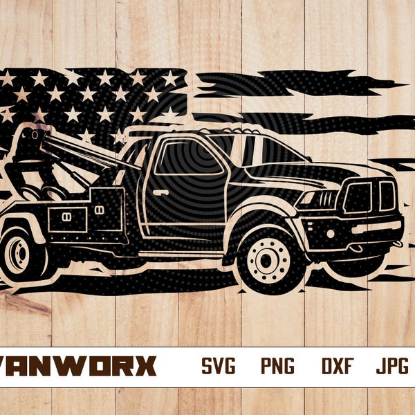 Tow Truck Svg - Etsy