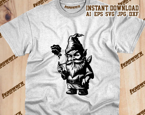 Weed Gnomes SVG Smoking Cannabis SVG Smoke Marijuana Joint - Etsy