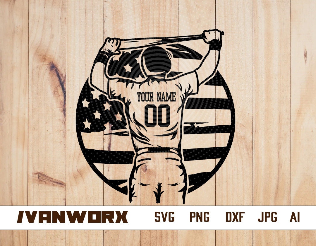 US Baseball Player Svg | Personalized Baseball Player Svg | Baseball ...