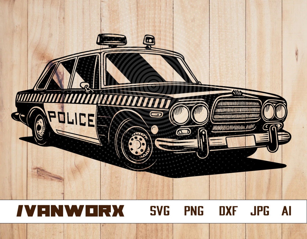 Police Car Svg | Police Car Clipart | Car Svg | Police Patrol Svg ...