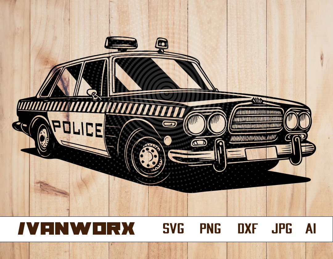 Police Car Svg Police Car Clipart Car Svg Police Patrol Svg Police Car ...