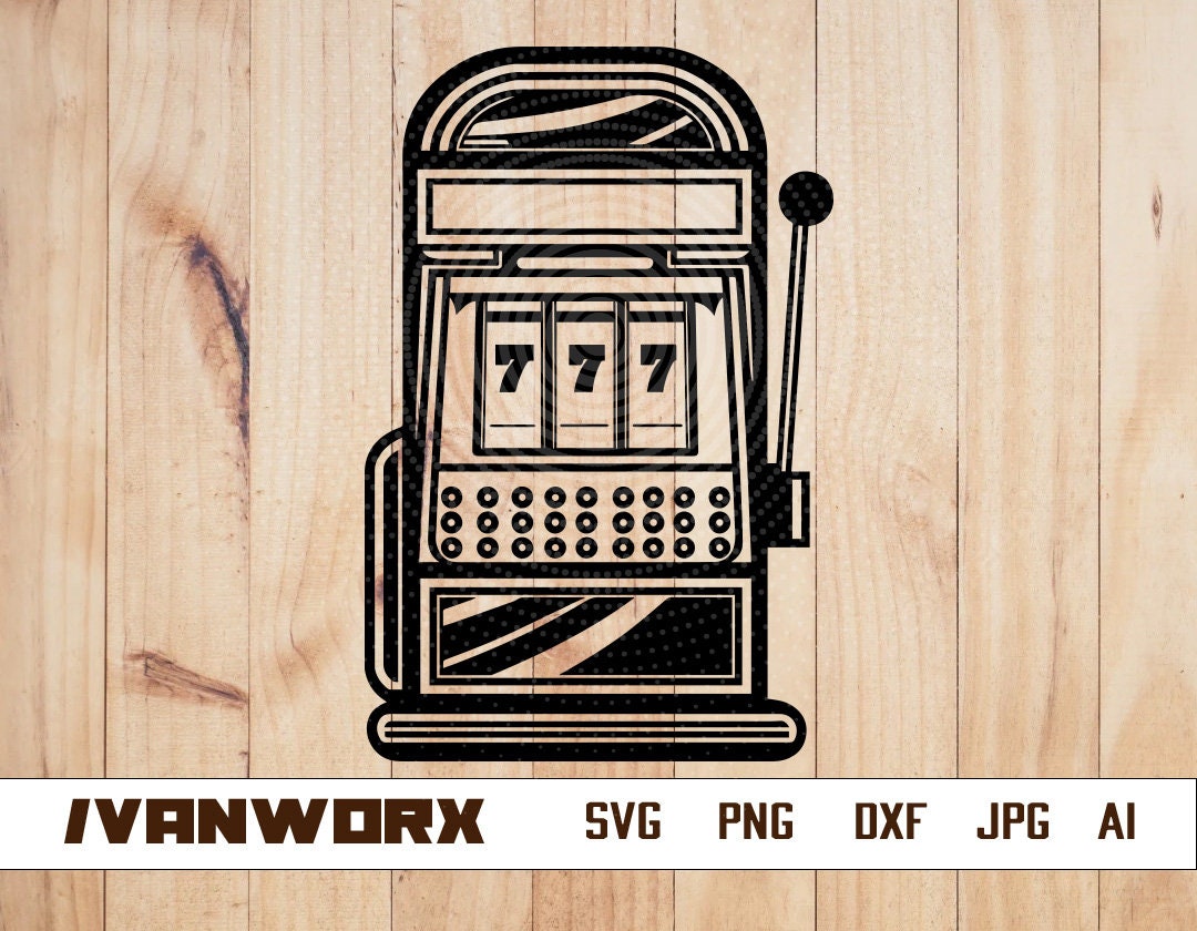 Slot Machine Svg | Lucky Triple Seven Clipart | Casino Cut File ...