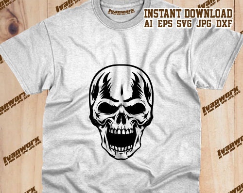 Skull Head Svg Skull Svg Skeleton Svg Skull Clipart - Etsy