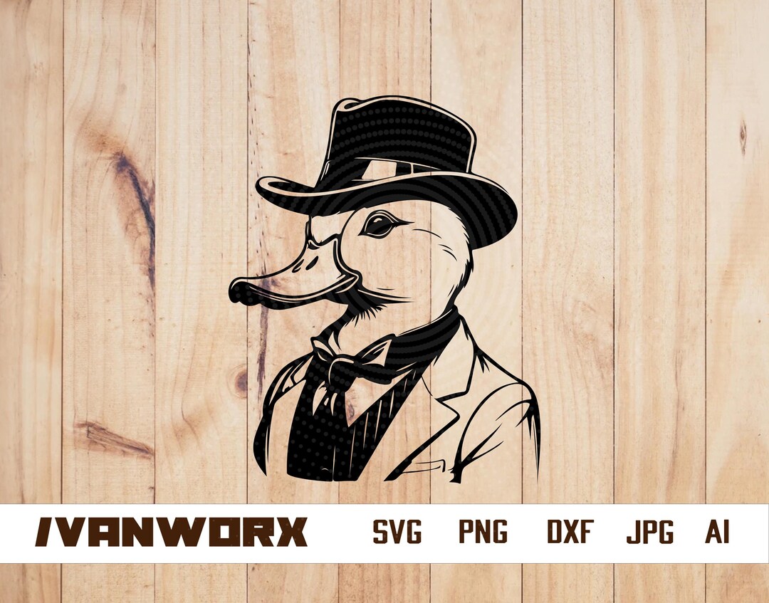 Gangster Duck Svg | Mallard Duck SVG | Duck Svg | Duck Clipart | Duck ...