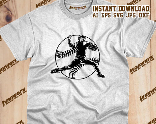 Baseball Player Svg | Baseball Game Clipart | Hitter Cut File ...