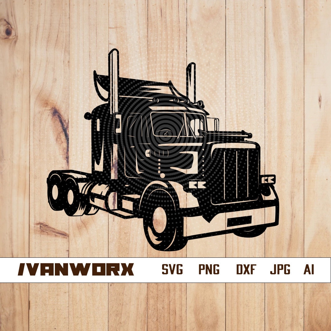 Semi Truck Svg | Semi Truck Png | Semi Truck Clipart | Semi Truck ...