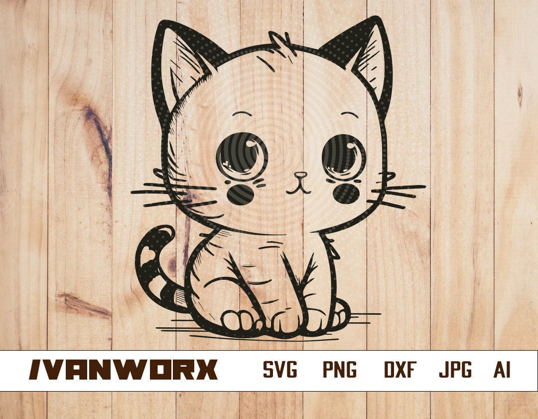 Cat Svg | Cute Cat Svg | Kitten Svg | Pet Svg | Cute Kitty Svg | Cute ...