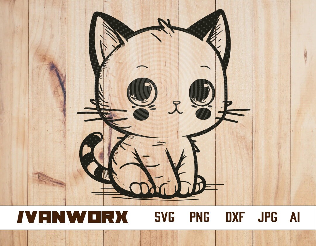 Cat Svg Cute Cat Svg Kitten Svg Pet Svg Cute Kitty Svg Cute Cat Face ...