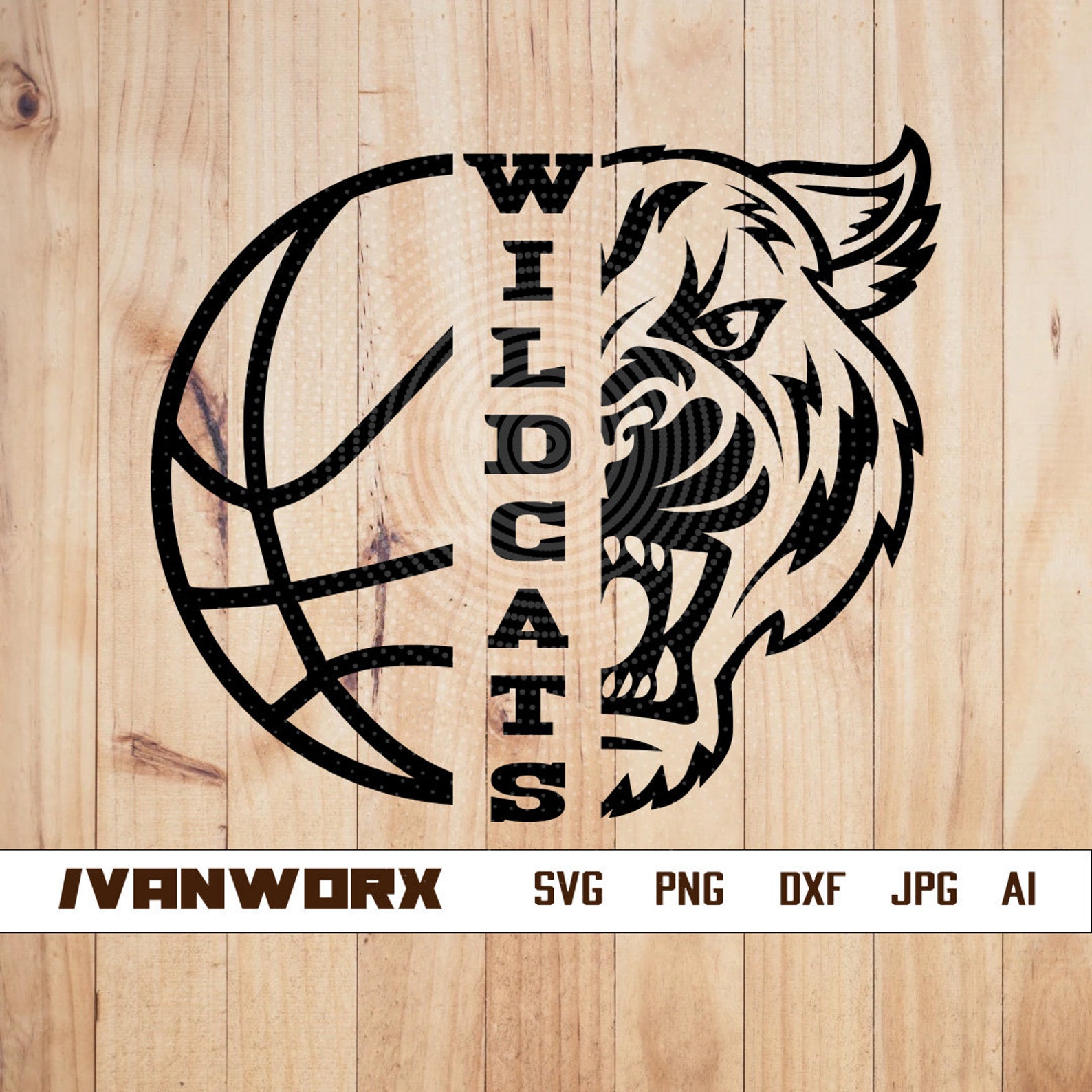 Wildcats Basketball Svg Wildcat Png Wildcat Cut File Wildcats T-shirt ...