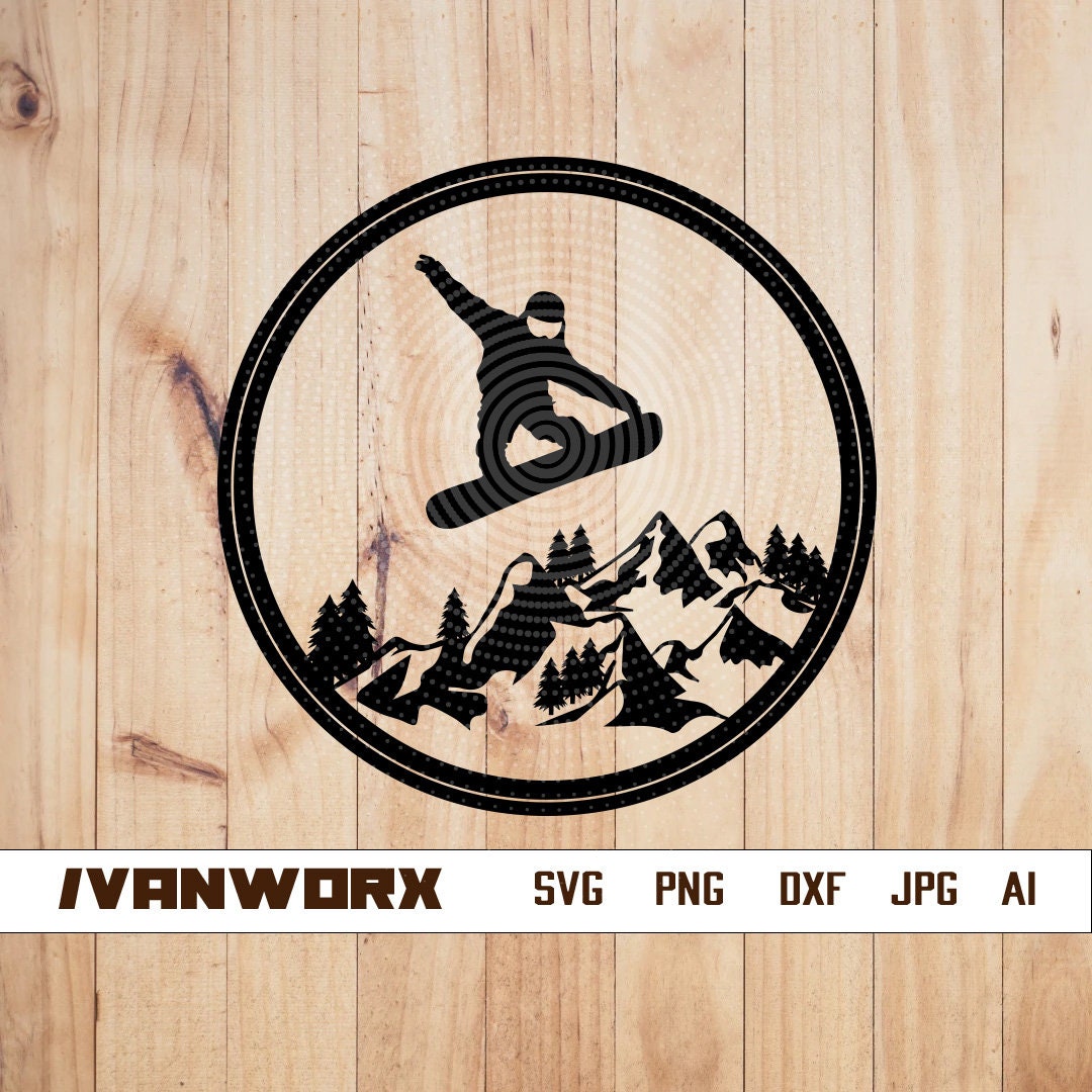 Snowboard Svg | Snowboard Scene | Skiing Svg | Winter Sport | Winter ...