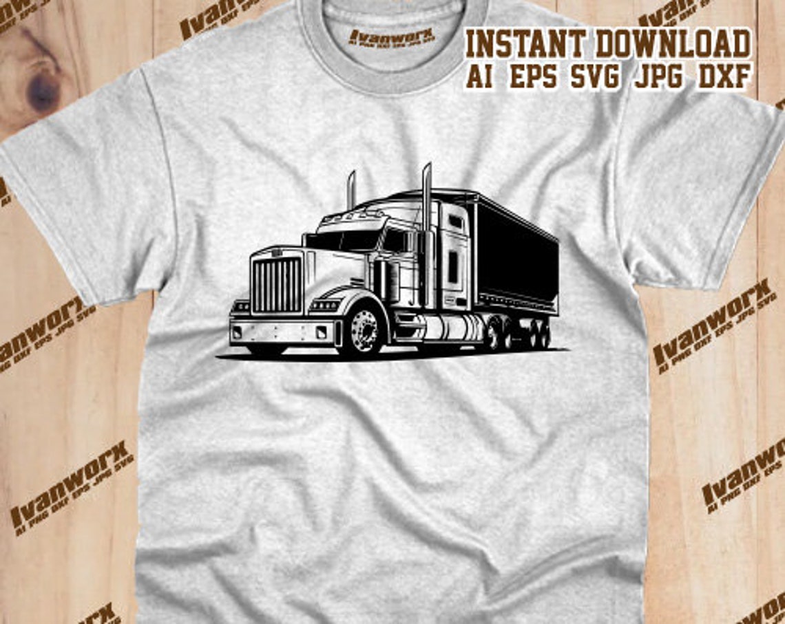 Cattle Truck SVG Trucker Svg Semi Truck Vinyl Decals Graphics Cricut ...