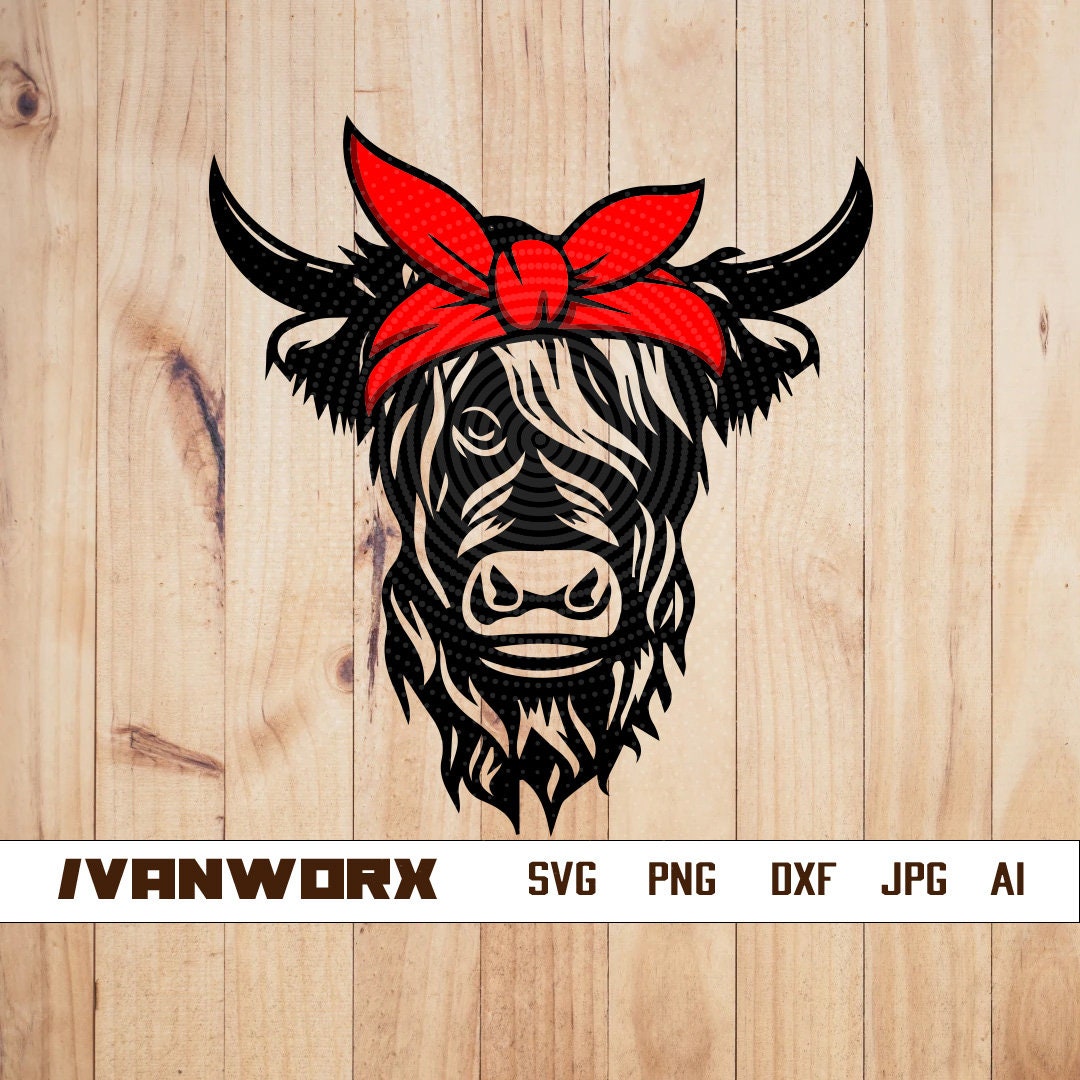 Highland Cow Svg | Highland Cow Png | Highland Cow | Cow Cut File | Cow ...