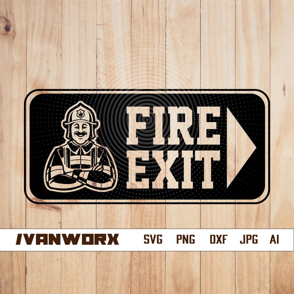 Feuerwehr Schild SVG | Feuer Ausgang svg | Feuerwehrmann svg ...