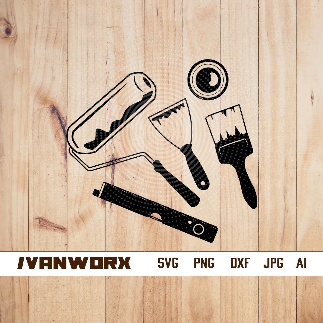Painting Tools Svg | Paint Tools Png | Painter Tools Cut File ...