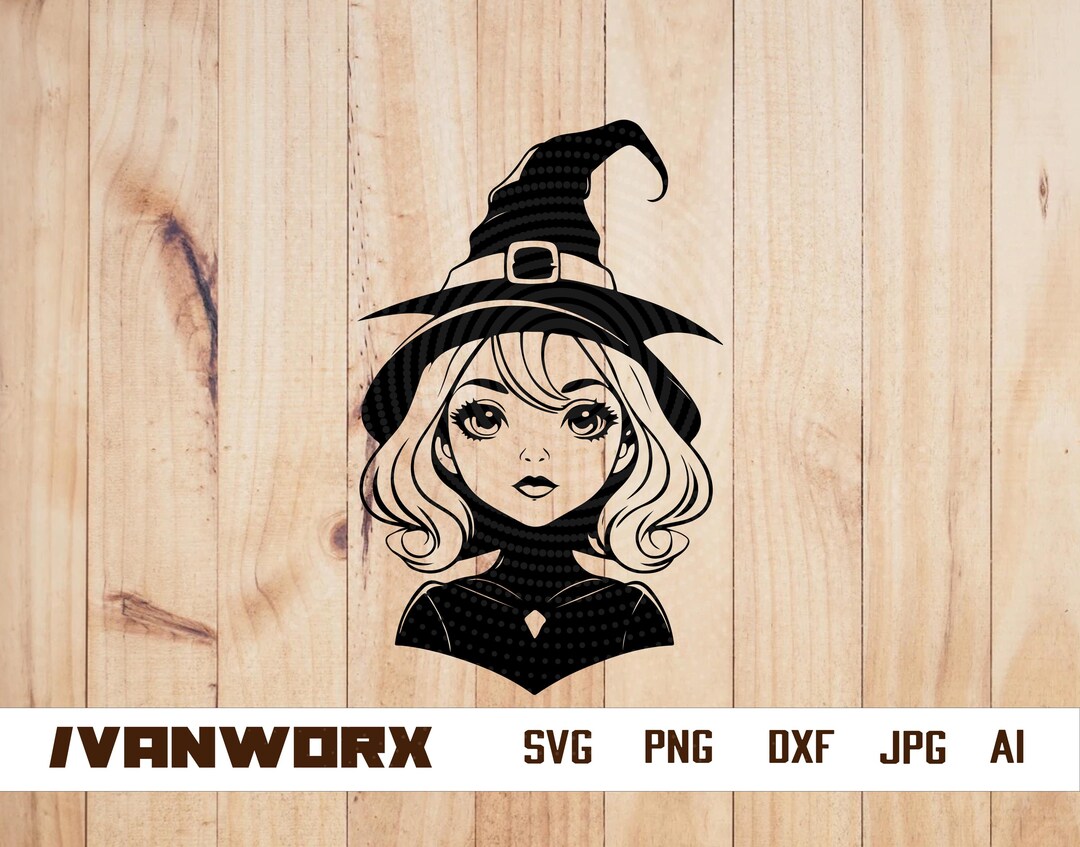 Cute Witch SVG | Halloween SVG | Horror SVG | Sorcery Svg | Witchcraft ...