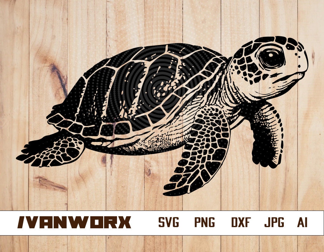 Sea Turtle Svg Cute Turtle Svg Turtle Clipart Turtle Cutfile Sea Animal ...