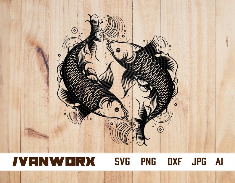 Koi Fish Svg Fish Breed Clipart Fish Keeper Cut File Aquarium Pet ...