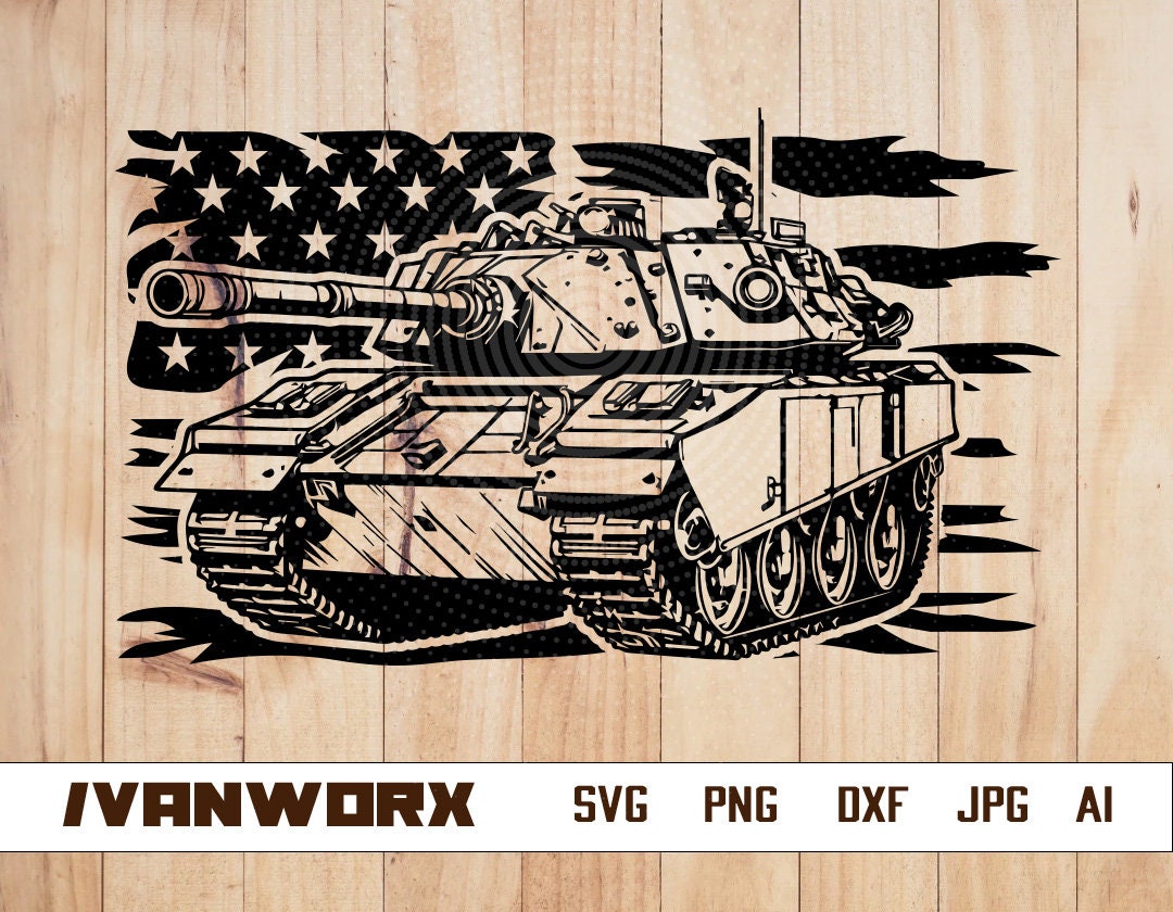 US Military Tank Svg Tank Svg United States Tank Svg Combat Vehicle Svg ...