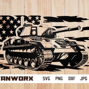 US War Tank Svg | Military Vehicle Clipart | Army Tank Cut File | War ...