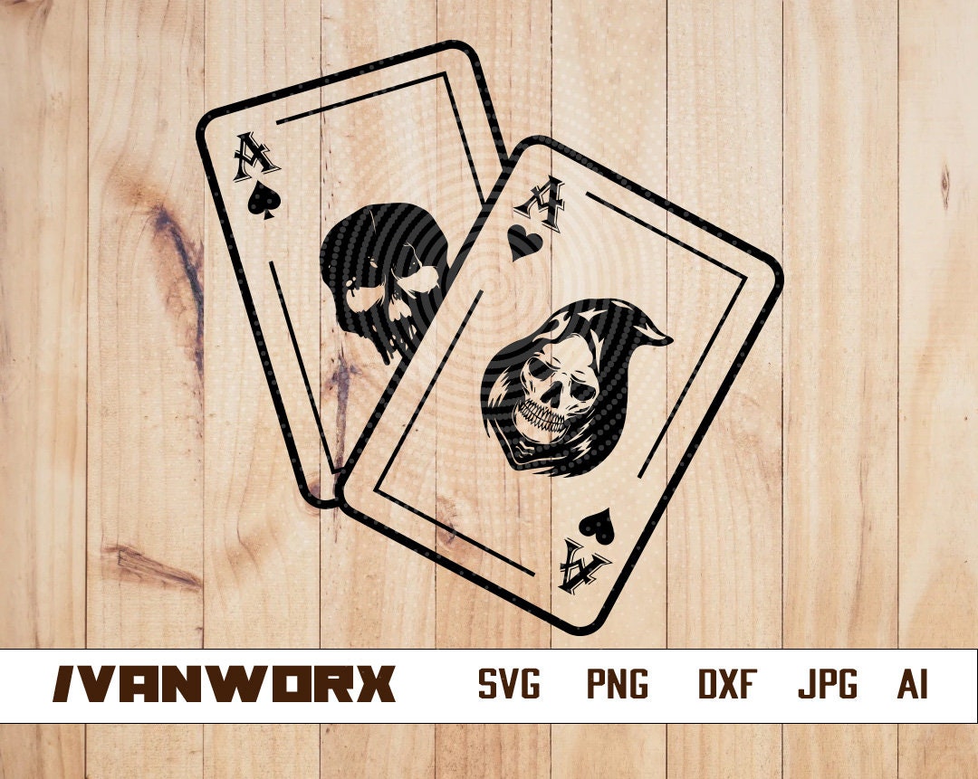 Playing Card Svg | Ace of Spades Svg | Skull Svg | Grim Reaper Svg ...