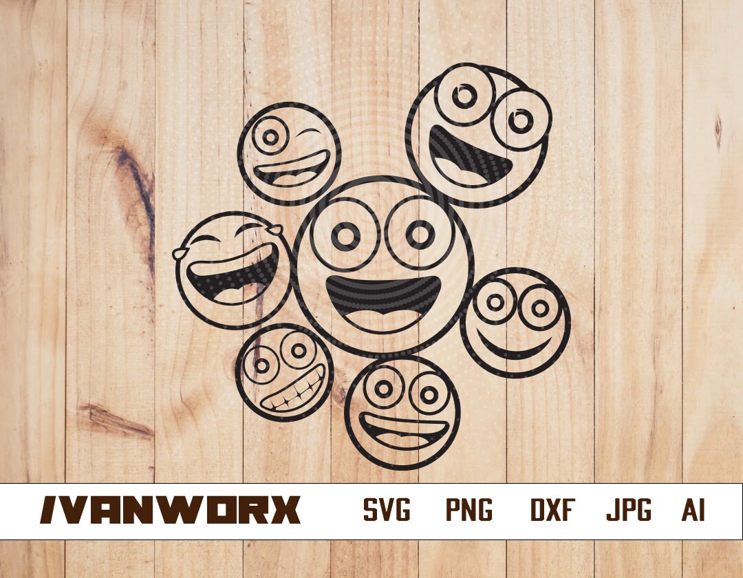 Emoji Svg | Emoji Clipart | Emoji Png | Emoji Bundle Svg | Emoji Icons ...