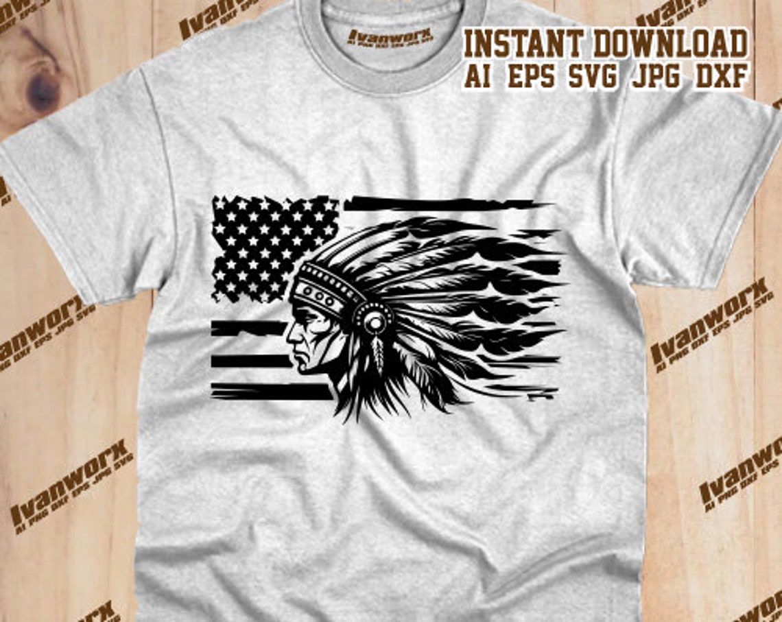 US Native American Svg | Teepee Clipart | Howling Wolf Scene Cut File ...