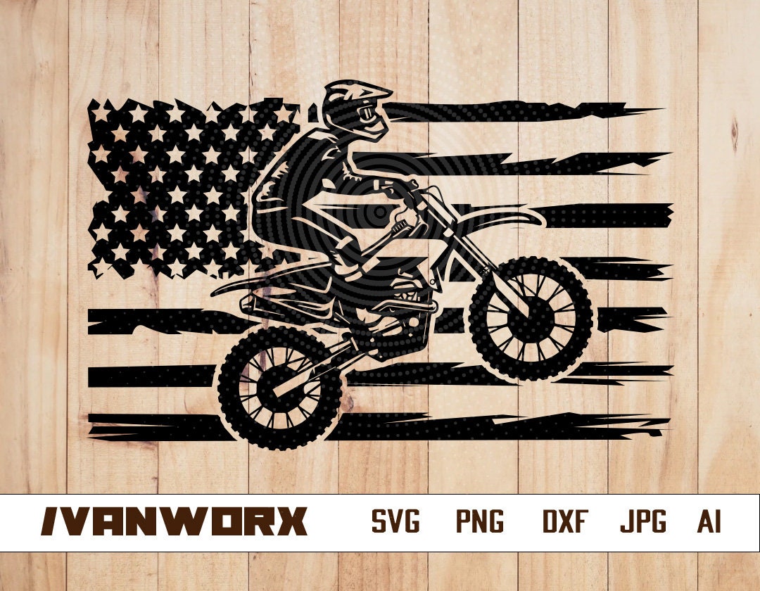 US Motocross Rider Svg | Rider Svg | Motox| Racer Png | Dirtbike ...