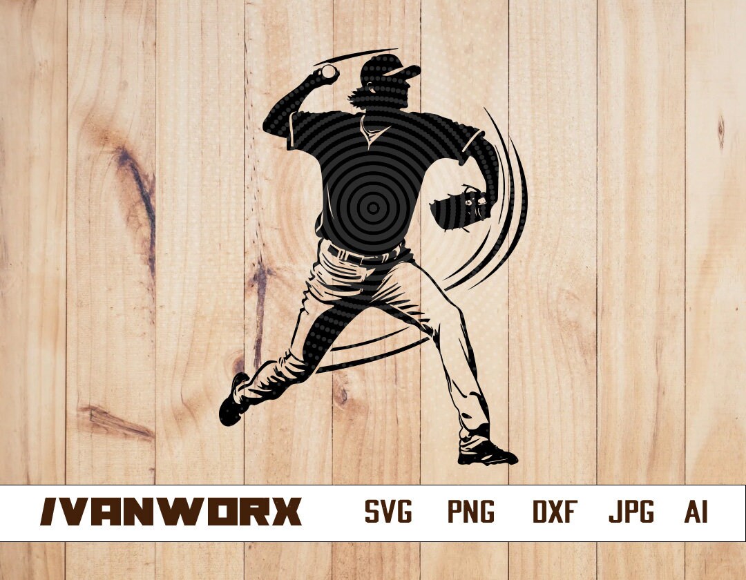 Baseball Player Svg | Baseball Clipart | Baseball Player Png | Baseball ...