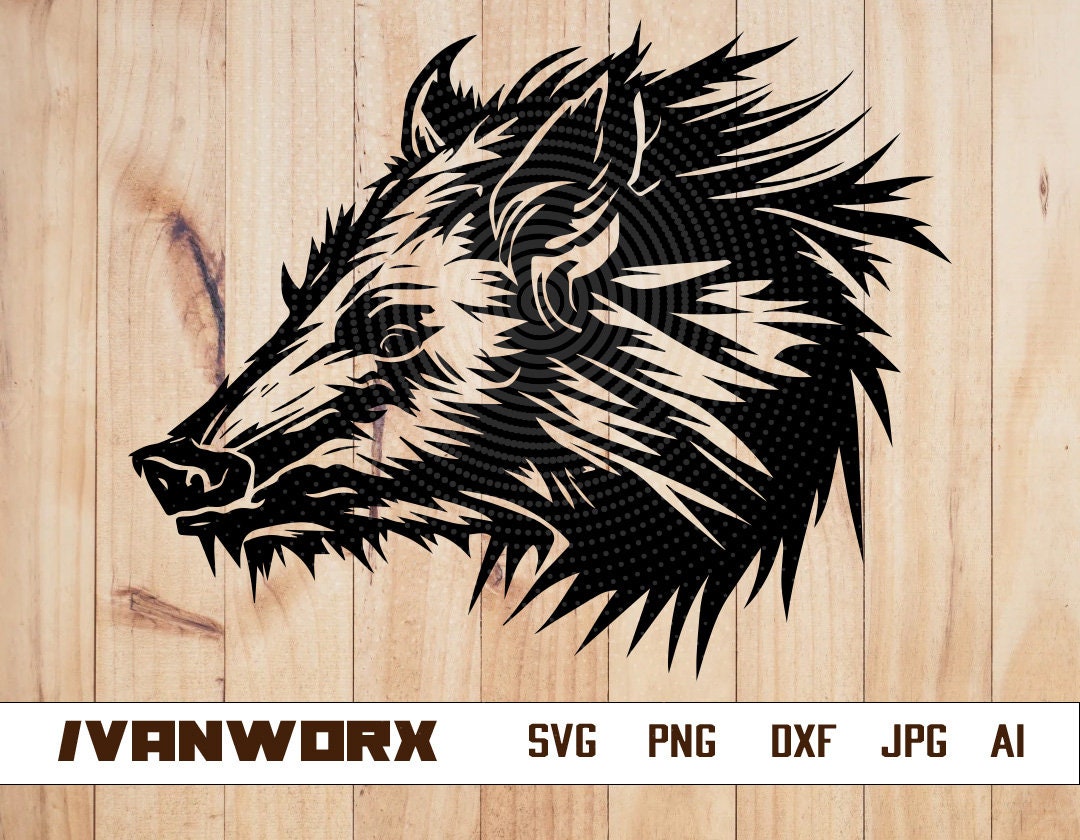 Wild Pig Svg | Wild Boar Svg | Wild Boar Png | Wild Boar Scene Svg ...