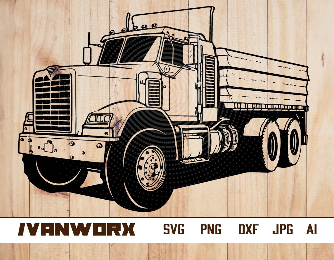 Dump Truck Svg | Equipment Clipart | Operator Cut File | US Trucker ...