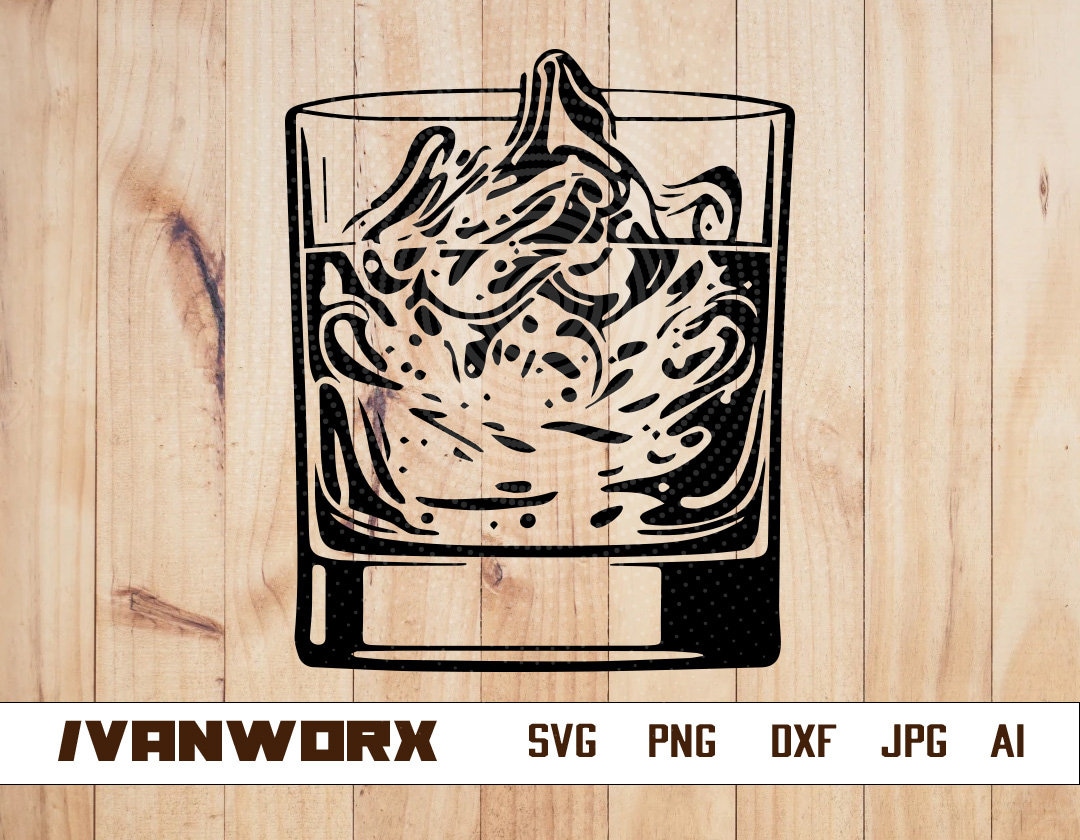 Whisky Svg | Whisky Glass Clipart | Cheers Cut File | Alcohol Drink ...