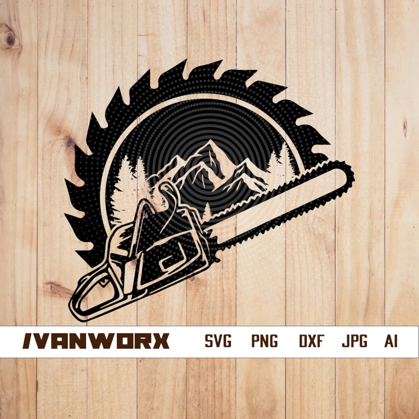 Chainsaw Svg | Chainsaw Clipart | Chainsaw Cut File | Chainsaw Stencil ...
