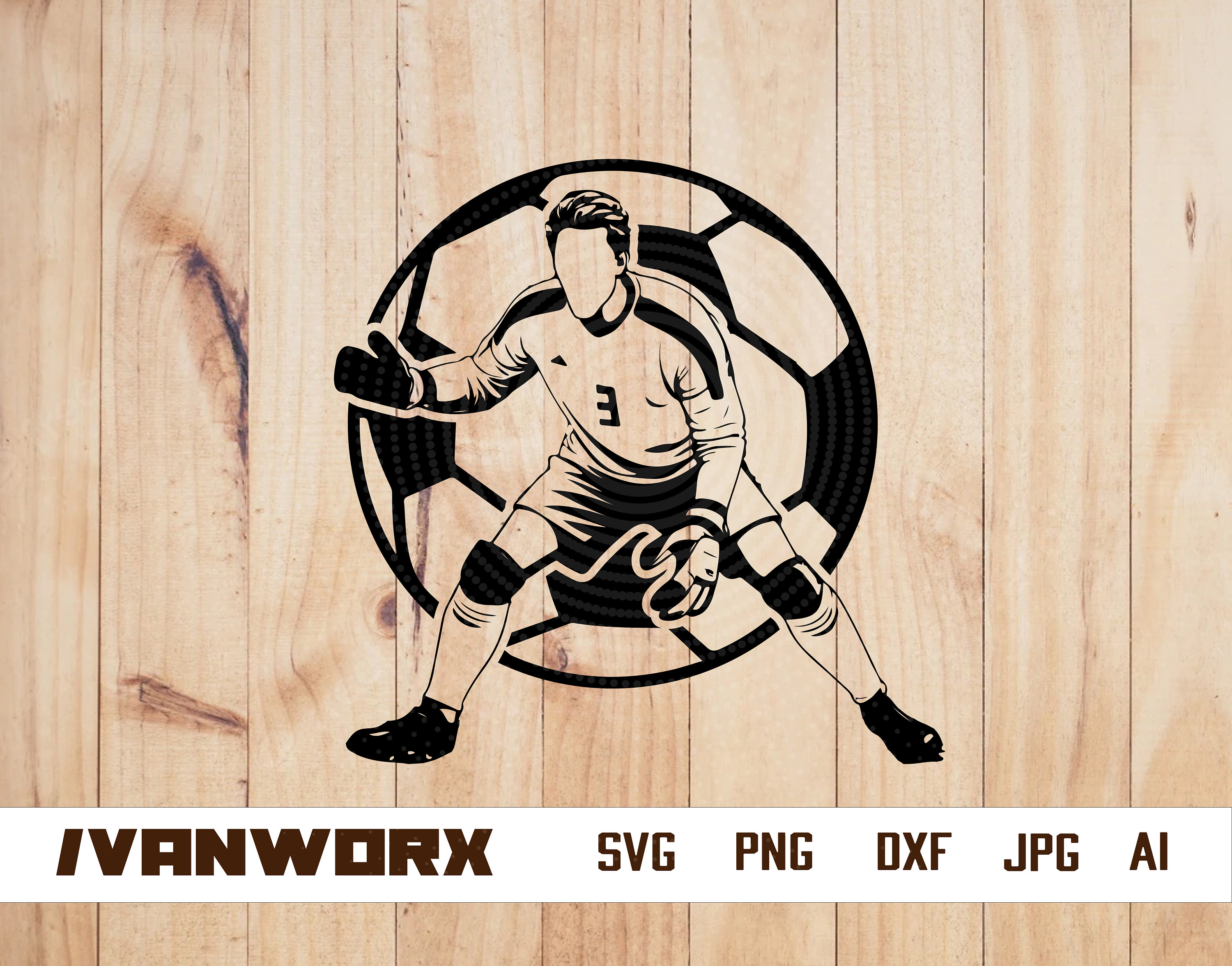 Goalkeeper SVG | Football Clipart | Goalkeeper PNG | Sport Svg | Soccer ...
