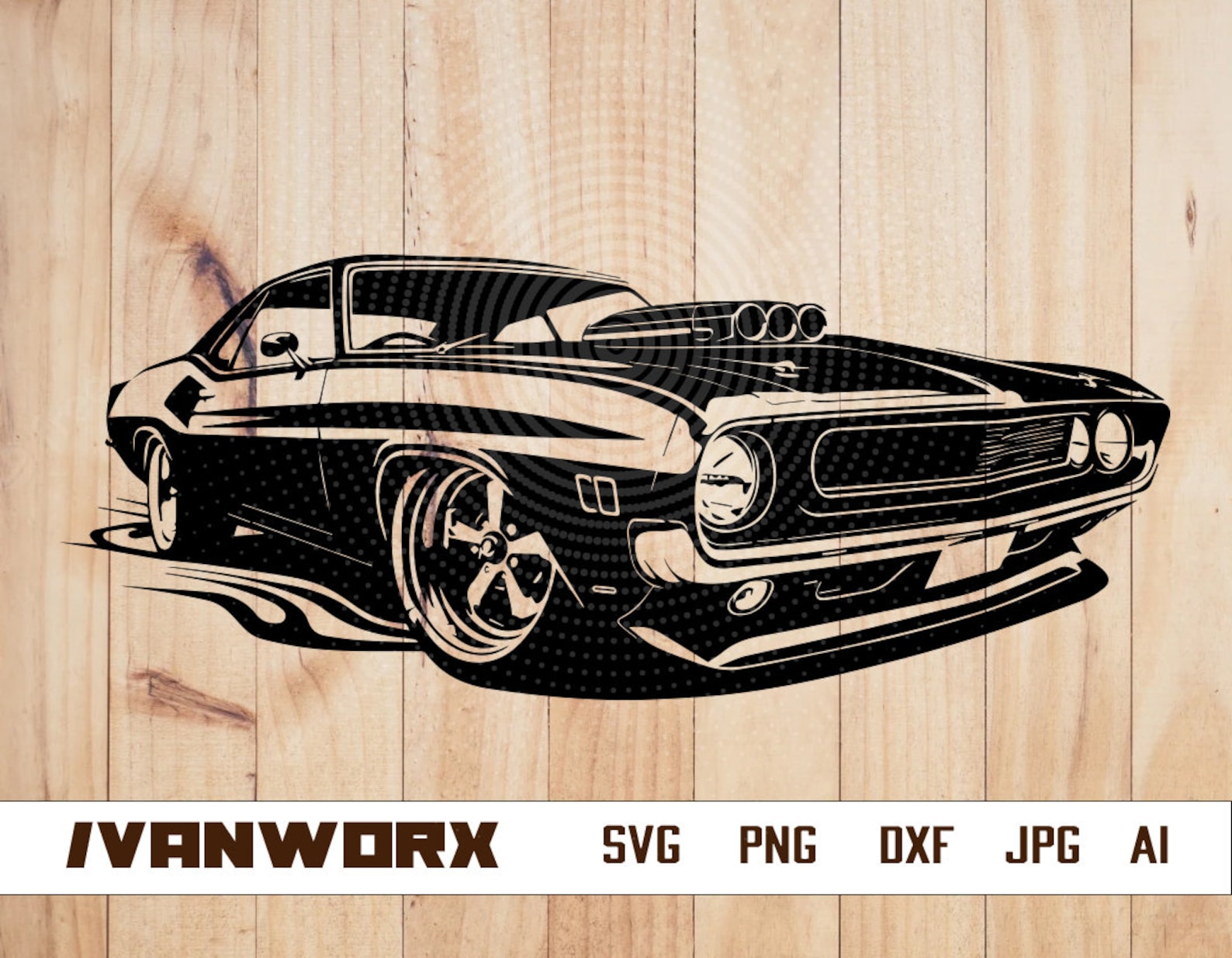 Muscle Car Svg US Vintage Car Retro Car Svg Classic Car Svg Muscle Car ...