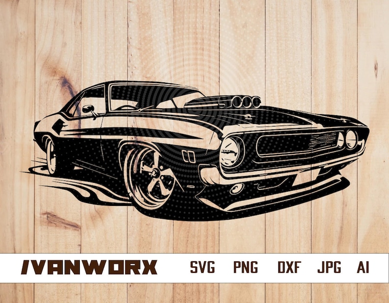 Muscle Car Svg US Vintage Car Retro Car Svg Classic Car Svg Muscle Car ...