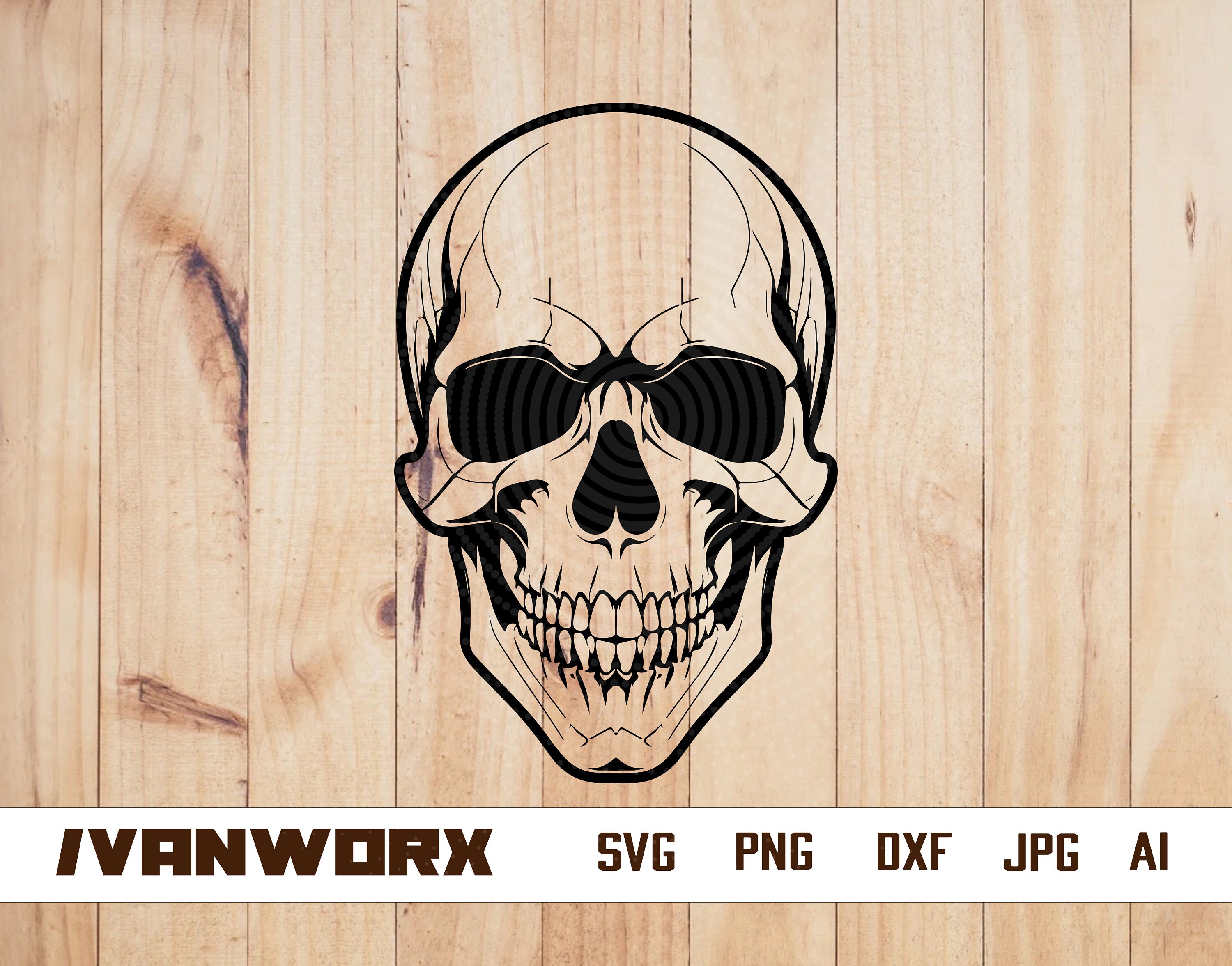 Skull Svg Skull Png Skull Design Svg Skeleton Svg Halloween Skull Face ...