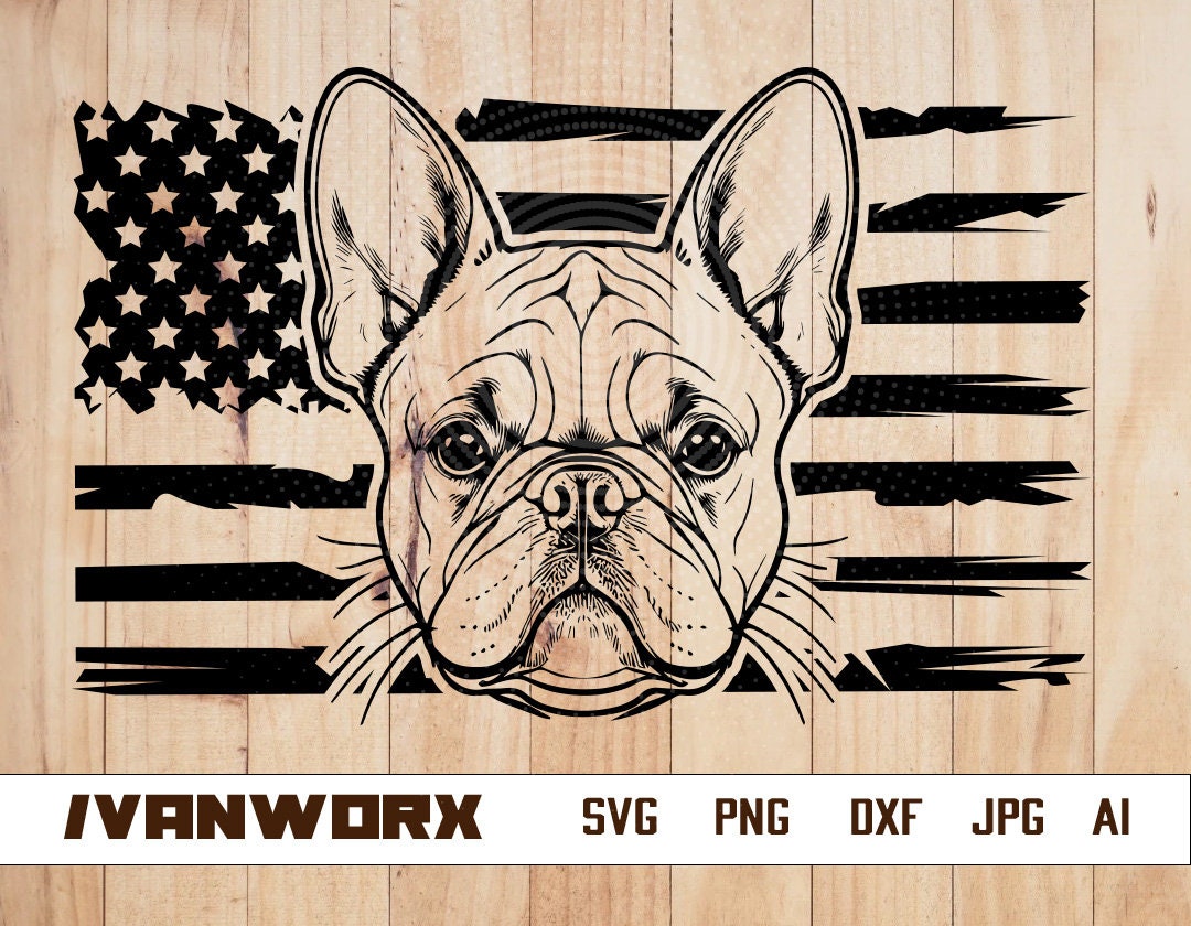 US French Bulldog Svg Animal Pet Clipart Frenchie Cut File Bulldog ...