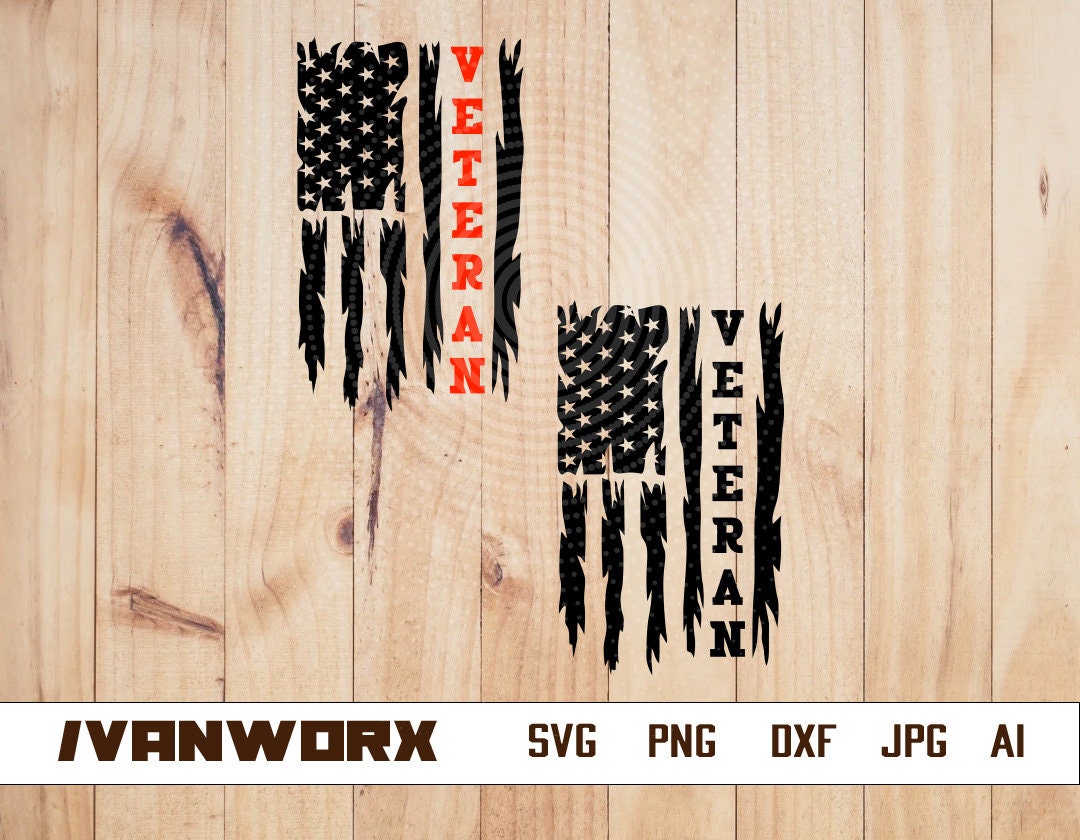 US Flag Veteran Svg | Military Svg | Patriotic Svg | Veteran Png ...
