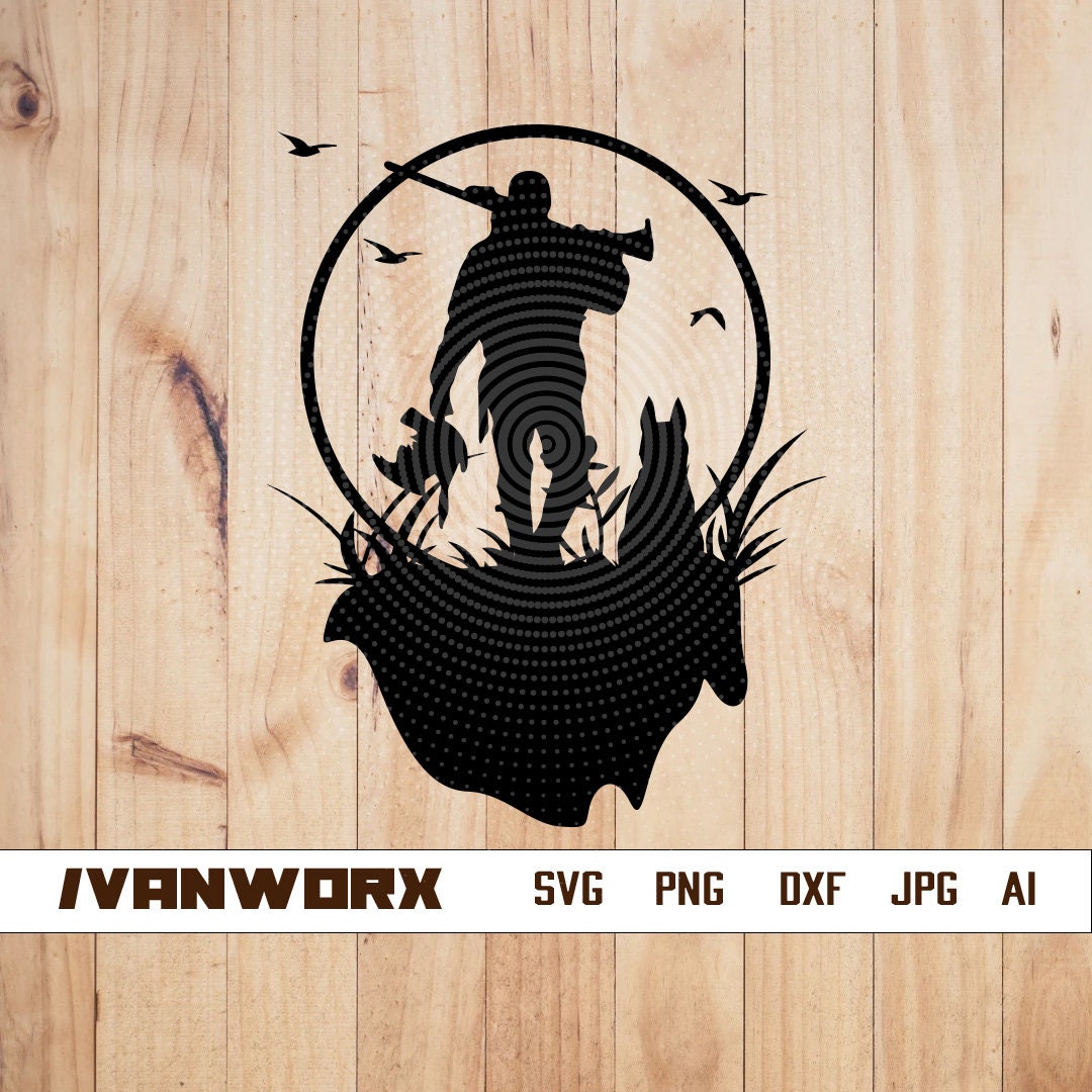 Duck Hunter Svg | Duck Clipart | Outdoor Duck Hunter Cut File | Outdoor ...