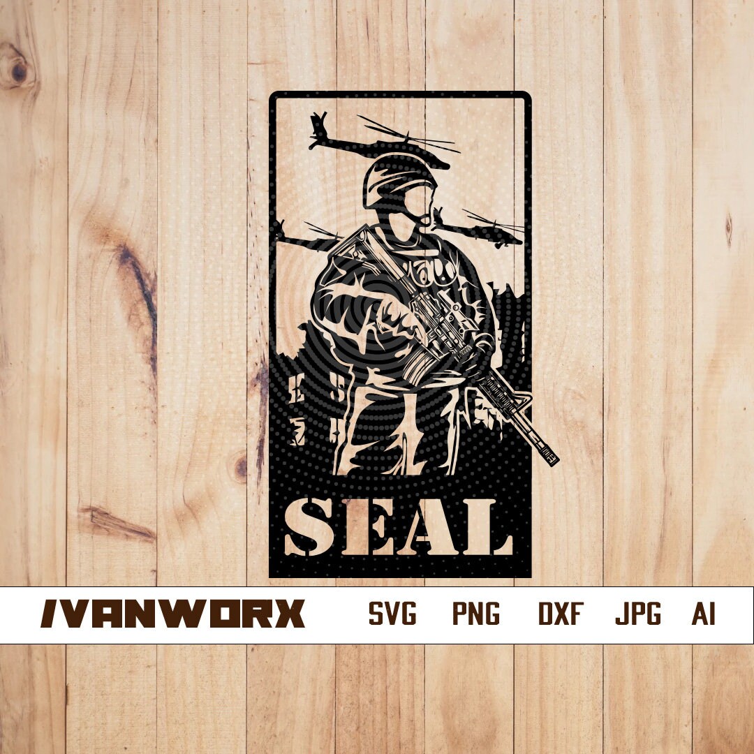Seal Png | Soldier Png | Soldier Cut File | Soldier Clipart | Soldier ...