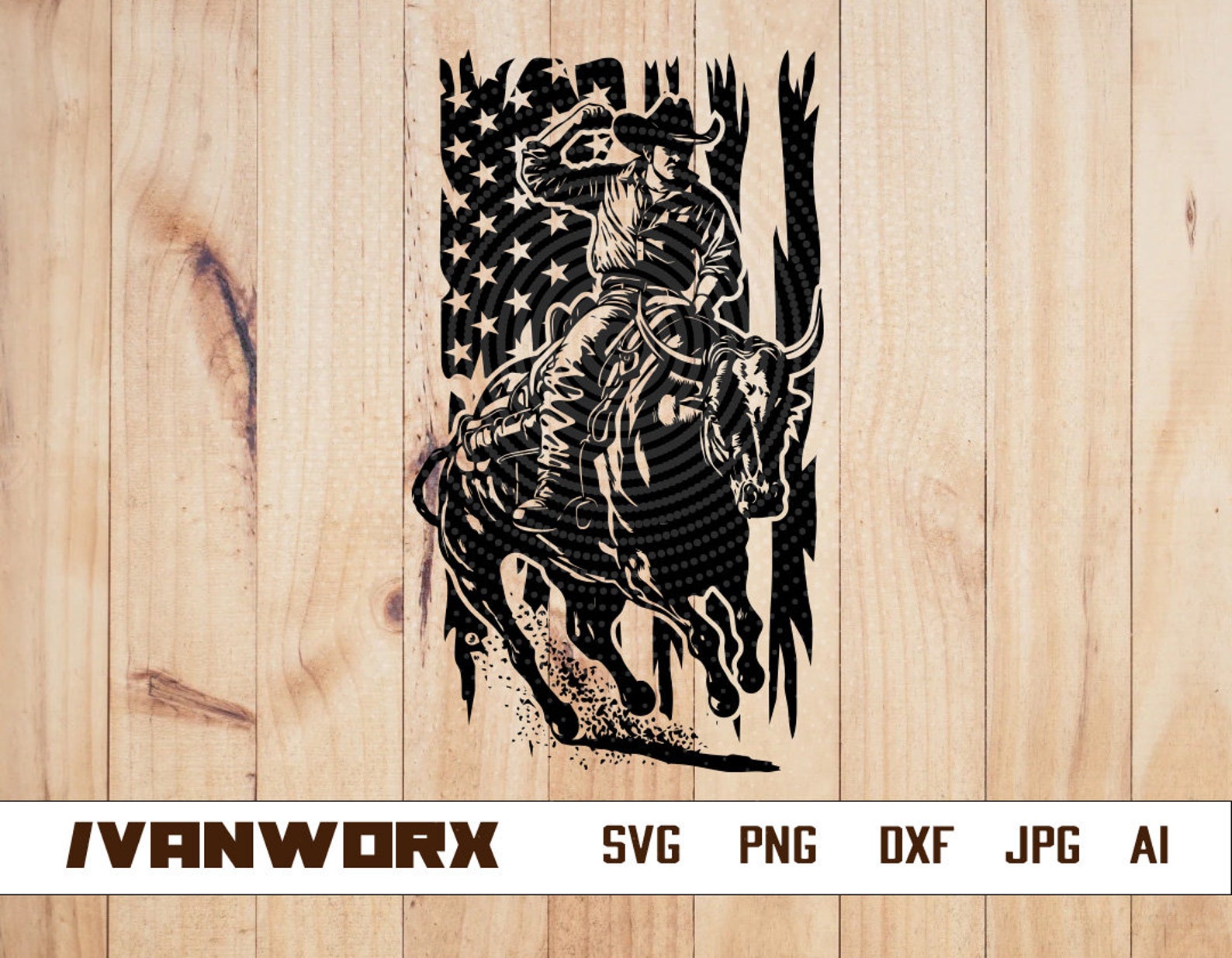 US Rodeo Svg Bull Rider Svg Cowboy Svg Ranch Western - Etsy