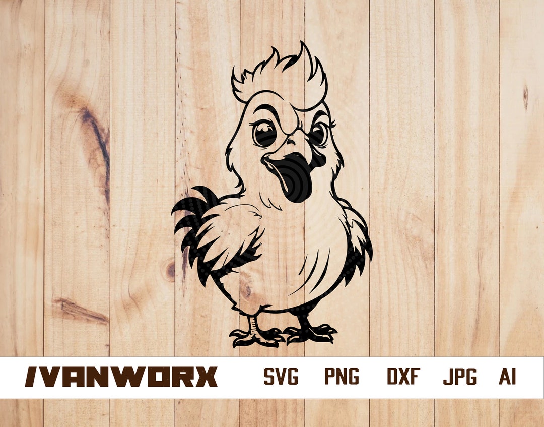 Crazy Chicken Svg | Rooster Clipart | Chicken Vector | Funny Chicken ...