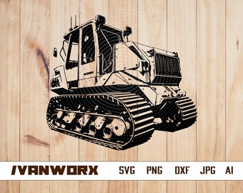 Track Skid Steer Svg | Compact Loaders Clipart | Construction Vehicle ...