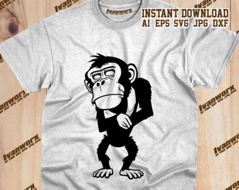 Cute Monkey Svg Monkey Svg Monkey Clipart Monkey Png - Etsy